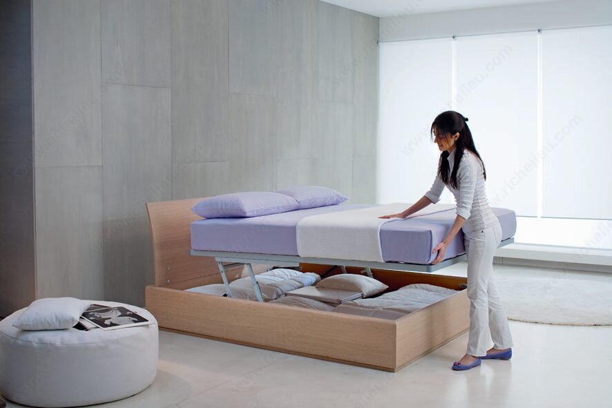 Richelieu WEBKIT1010762 Bed with Kangaroo Storage Set with 2 Opening Positions thebuilderssupply