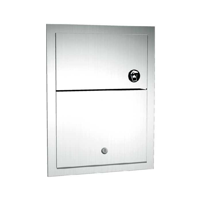 ASI 0473-1A Sanitary Waste Disposal with Lock - Surface Mounted ...