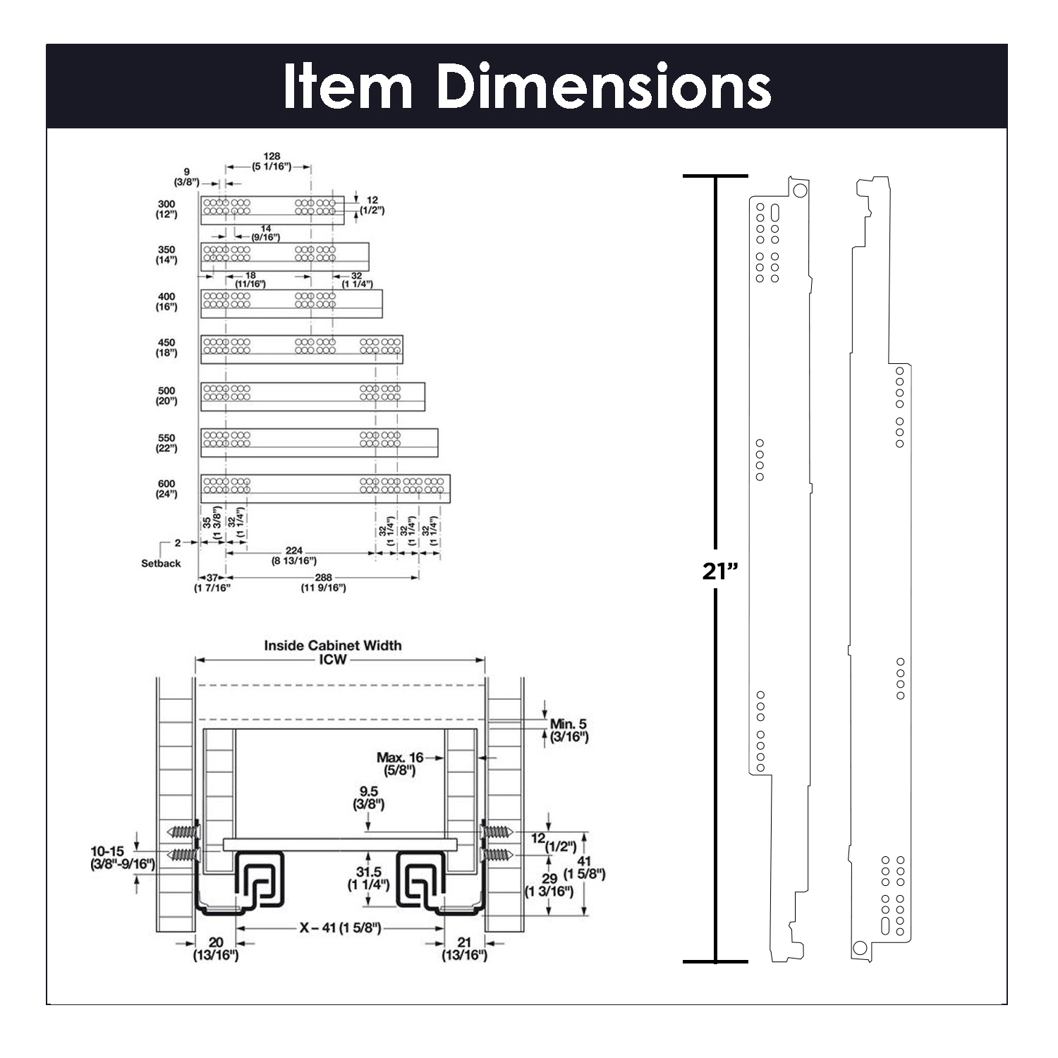 Hickory Hardware HH075214-2C 21" Drawer Slides - Installation ...
