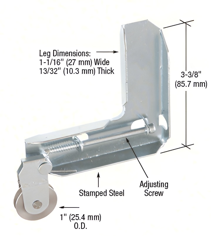 CRL B727 Aluminum Corner Insert with 1" Steel Ball Bearing for Sliding ...