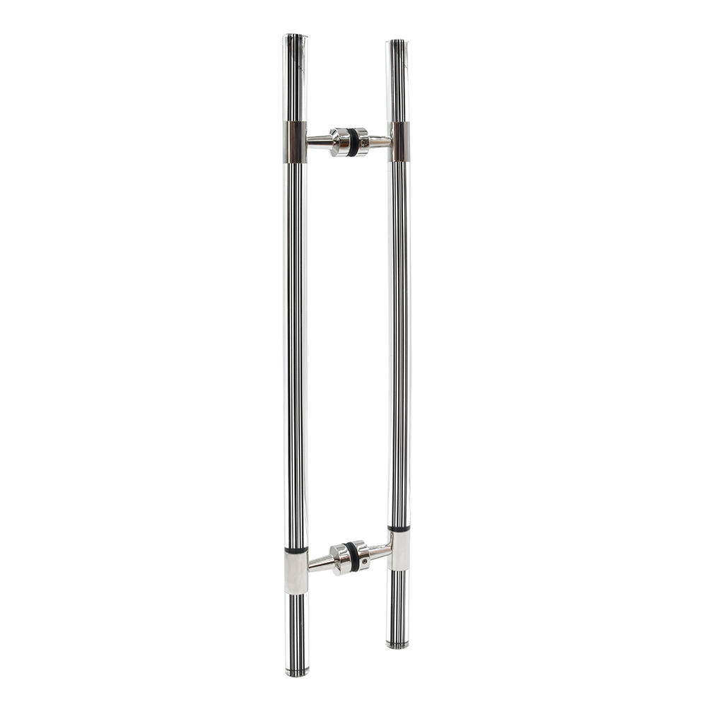 CRL CB18X18PS Polished Stainless 27" Glass-Mounted Ladder Pull Handle ...