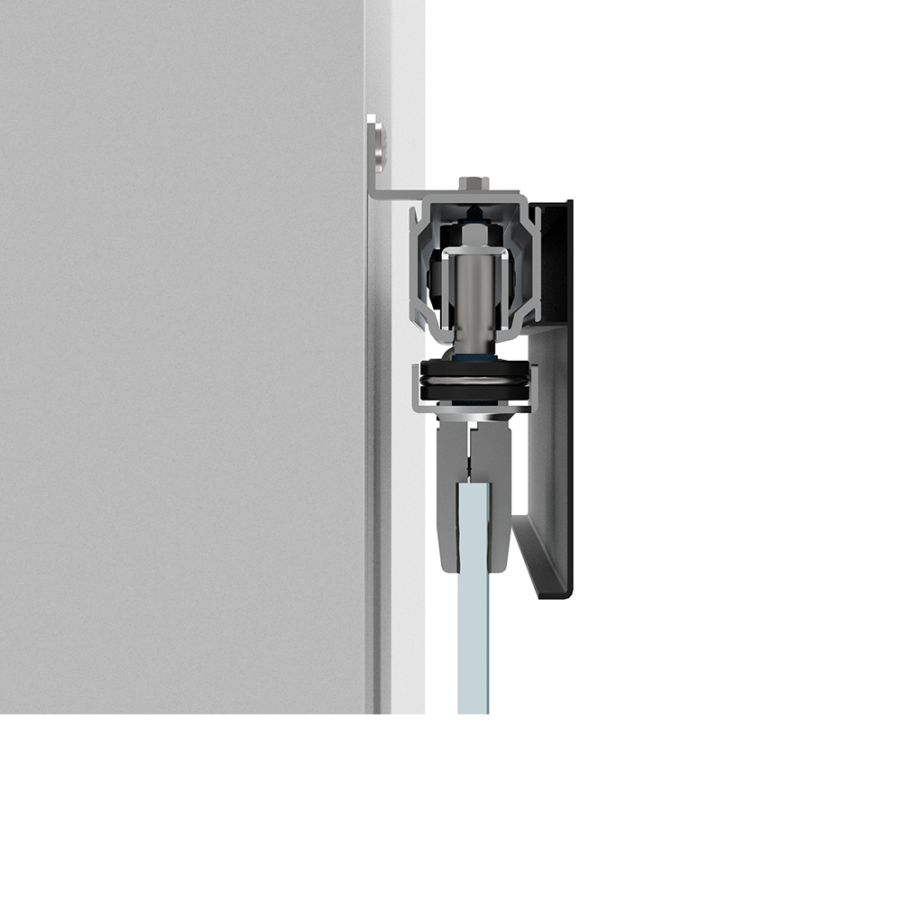 CRL 70S2MBL 70 Matte Black Series Synchronized Wall Mount Bi-Parting ...