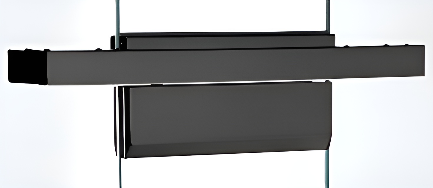 CRL FH4BLS Black Powder Coated Floating Header for 36" Concealed Door ...