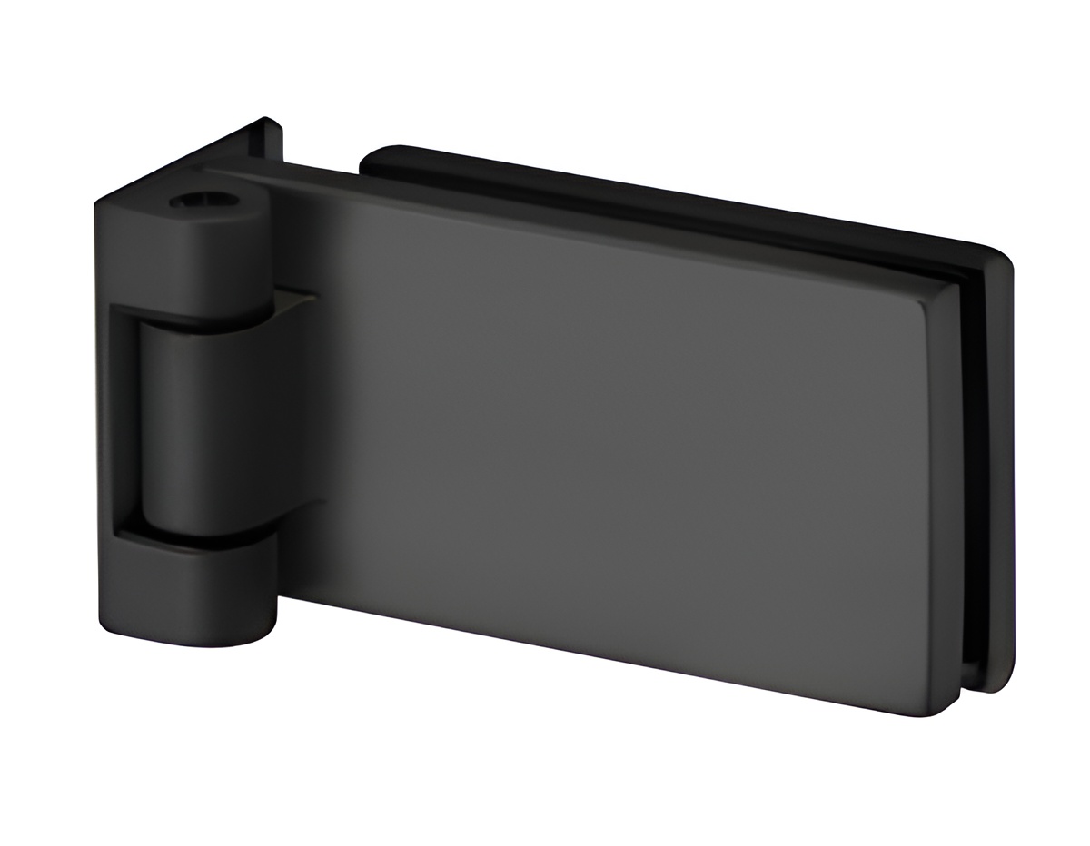 CRL FHSMBL Fallbrook Matte Black Square Hinge | thebuilderssupply.com
