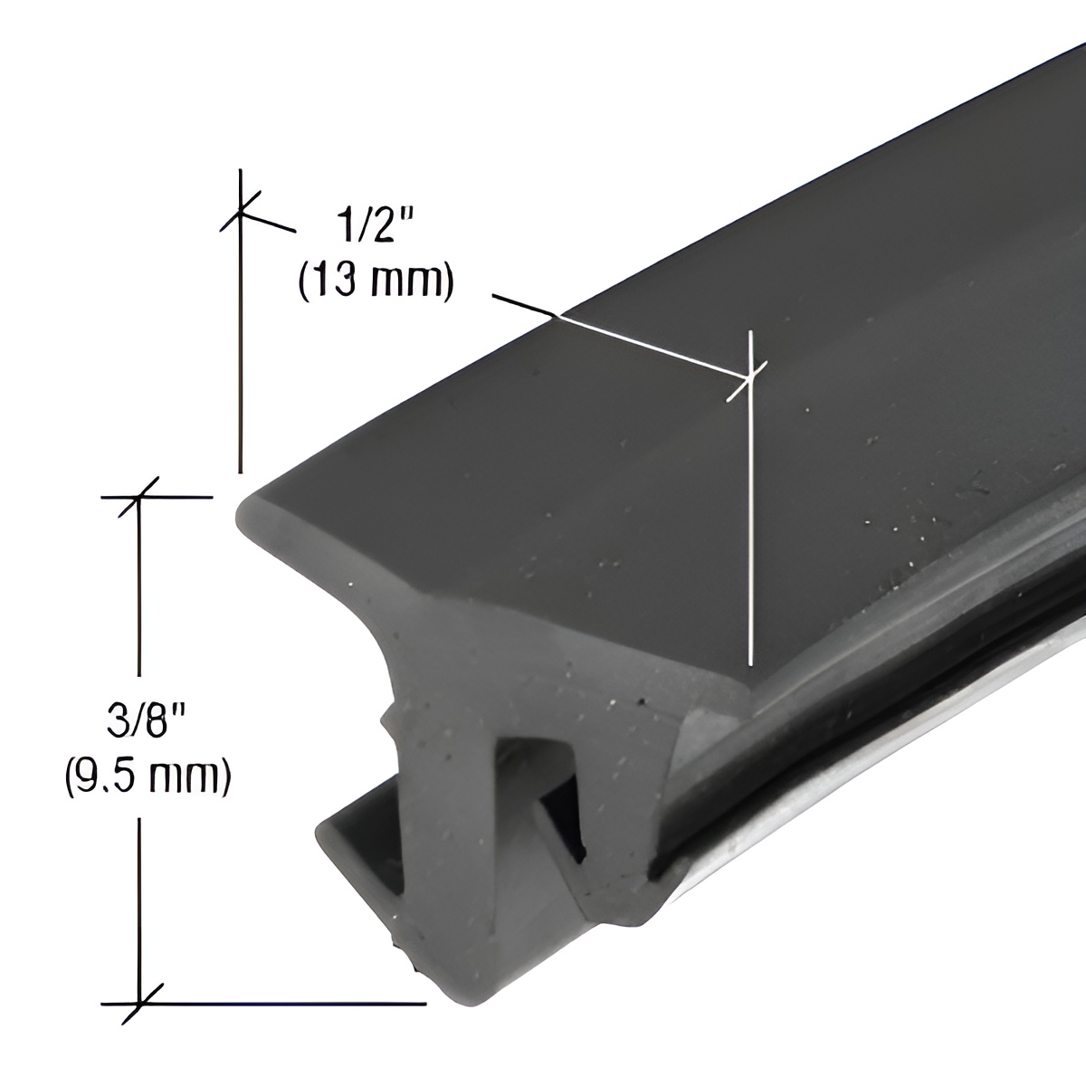 CRL NP238 U.S. Aluminum 1/2" EPDM Storefront Gasket, 500' Roll ...