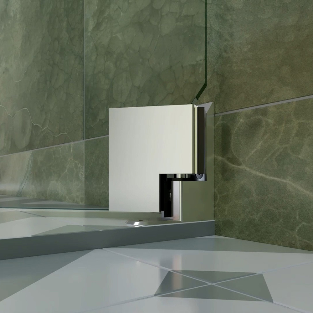 CRL ZER000CH Polished Chrome Zero Hinge Set | thebuilderssupply.com