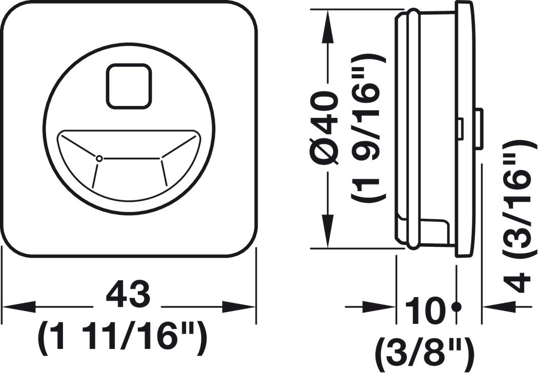 Hafele 850.00.955 Hafele Connect Mesh 24V Radio Remote Control ...