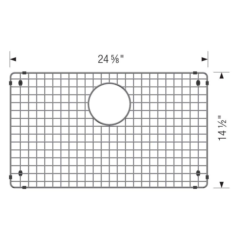 Blanco 203999 Stainless Steel Kitchen Sink Grid, 15-4/9 x 25-4/9 in ...