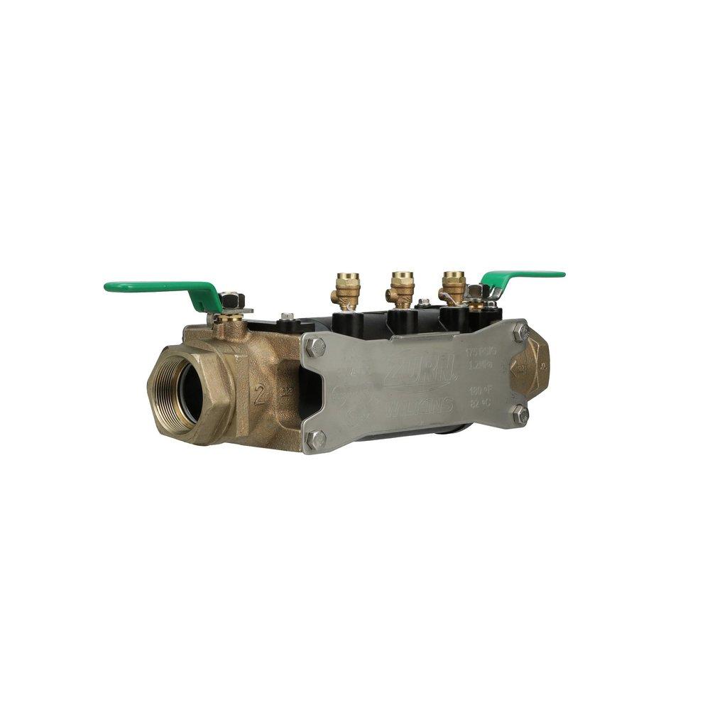 Zurn 2-350XL 2" Cast Bronze Flanged Double Check Valve Backflow ...