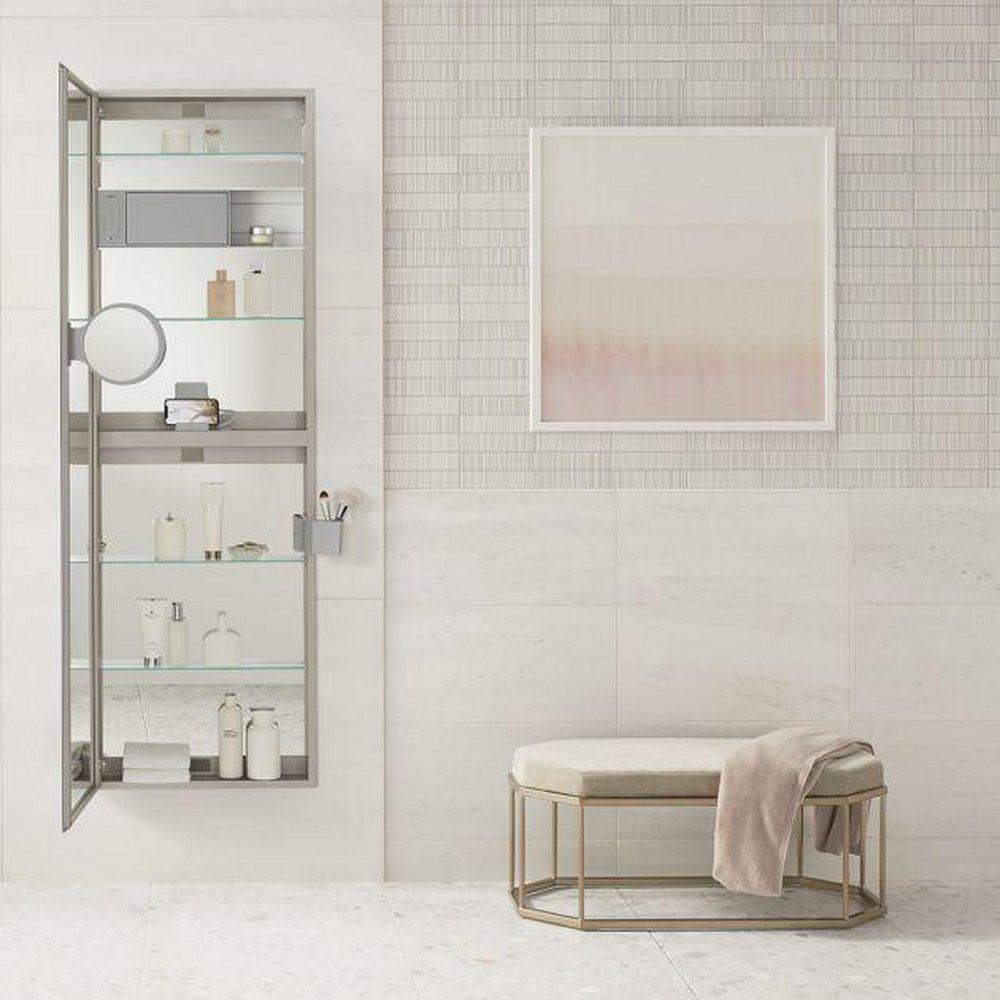 Robern UC30276RPTE4N 30x27 in. Recessed/Semi-Recessed Surface Mount Medicine Cabinet ...