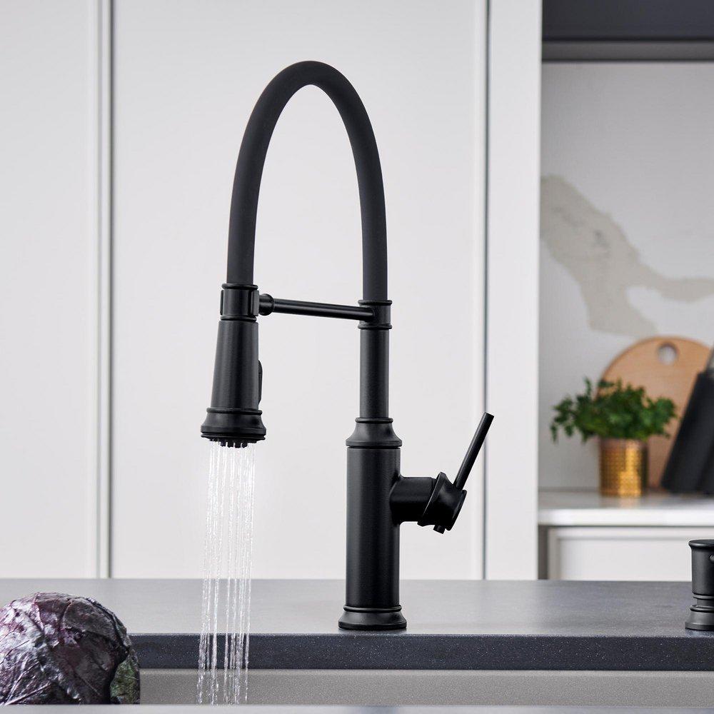 Blanco 443022 Empressa Semi-Pro 1.5 GPM Faucet - Matte Black ...