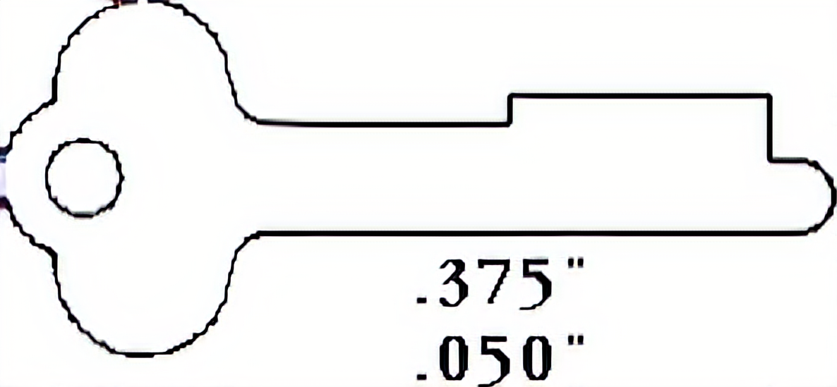 Dormakaba 1028D Key Blank | thebuilderssupply.com