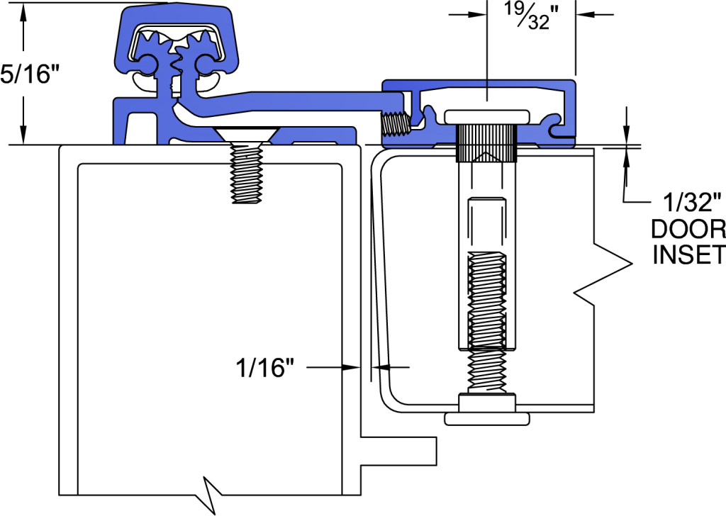 Select Products SL21-83-CL-SD Swing Clear Standard Duty Full Surface ...