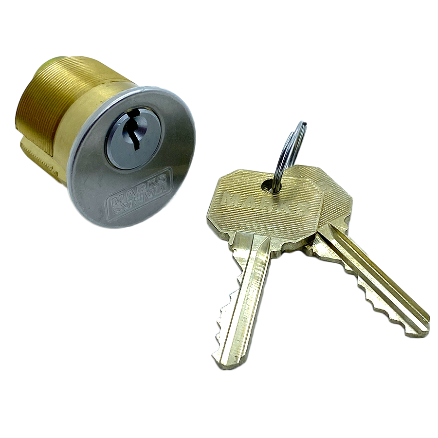 Marks Hardware 2182/32D-5C Mortise Cylinder LA318GJ, Marks C Keyway, 6 ...