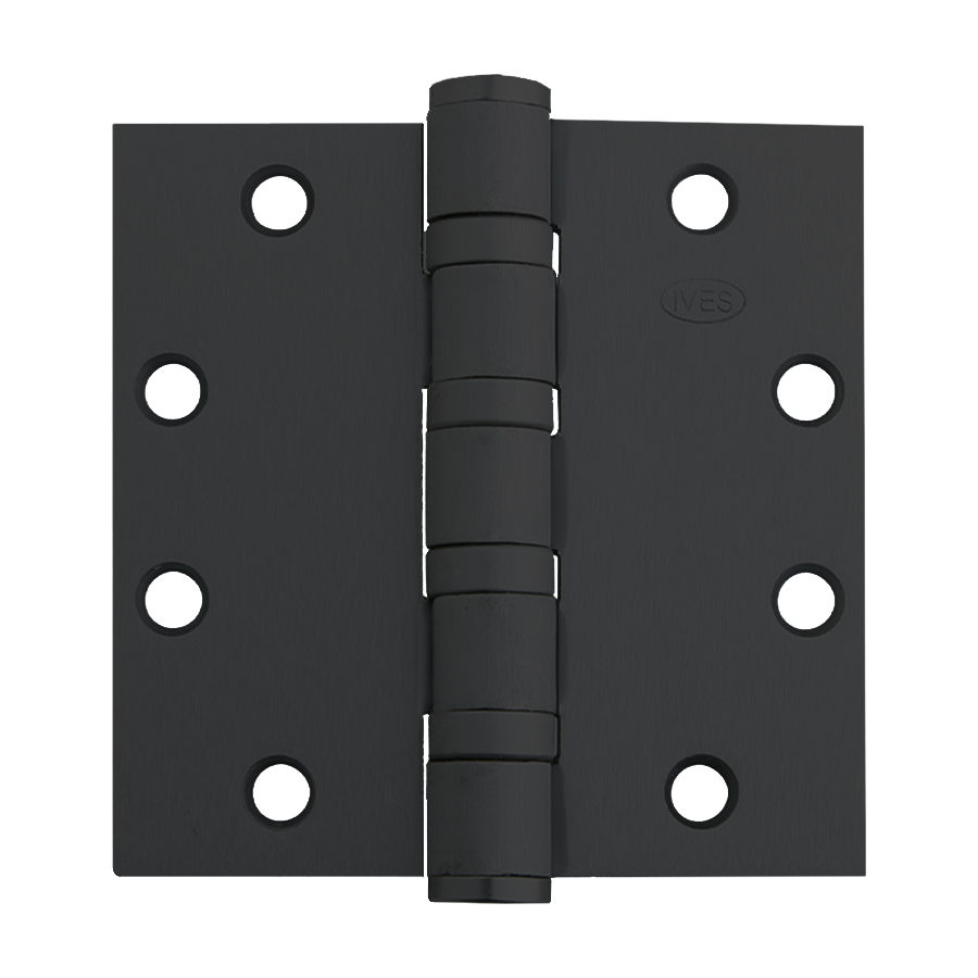 Ives 5BB1HW 4.5X4.5 B-BLK 5-knuckle Hinge, Heavy Weight, Full Mortise ...