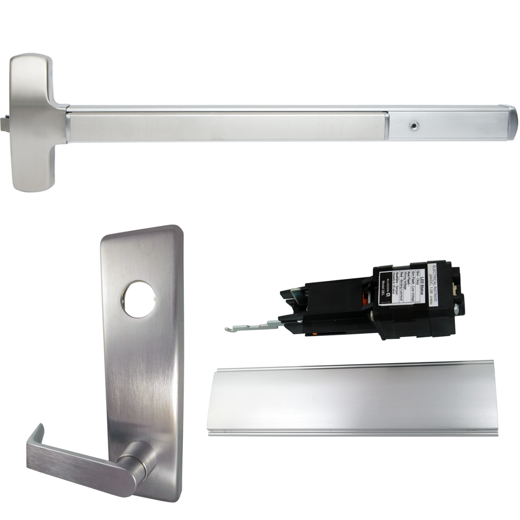 Falcon Lock MEL-F25R-L-DAN-US26D-36-LHR Motorized Electric Latch ...