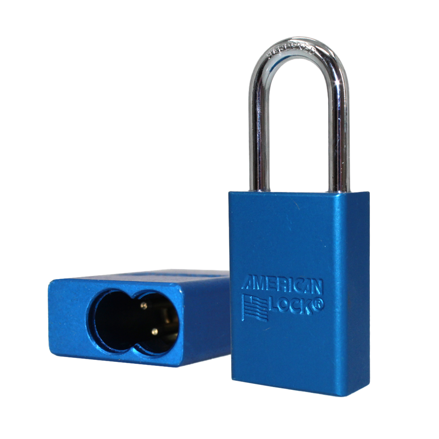American Lock A3106WO-BLU Aluminum Padlock, 1-1/2" Wide Body, SFIC ...