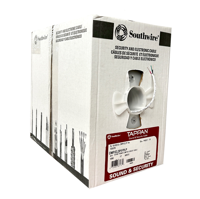 Remee 18/4-STR-PLEN-1000-WHITE 18/4 Stranded Bare Copper, Unshielded ...