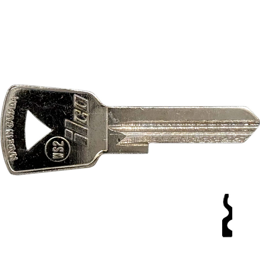 Dormakaba WS2-ISO +Fiat Key Blank | thebuilderssupply.com