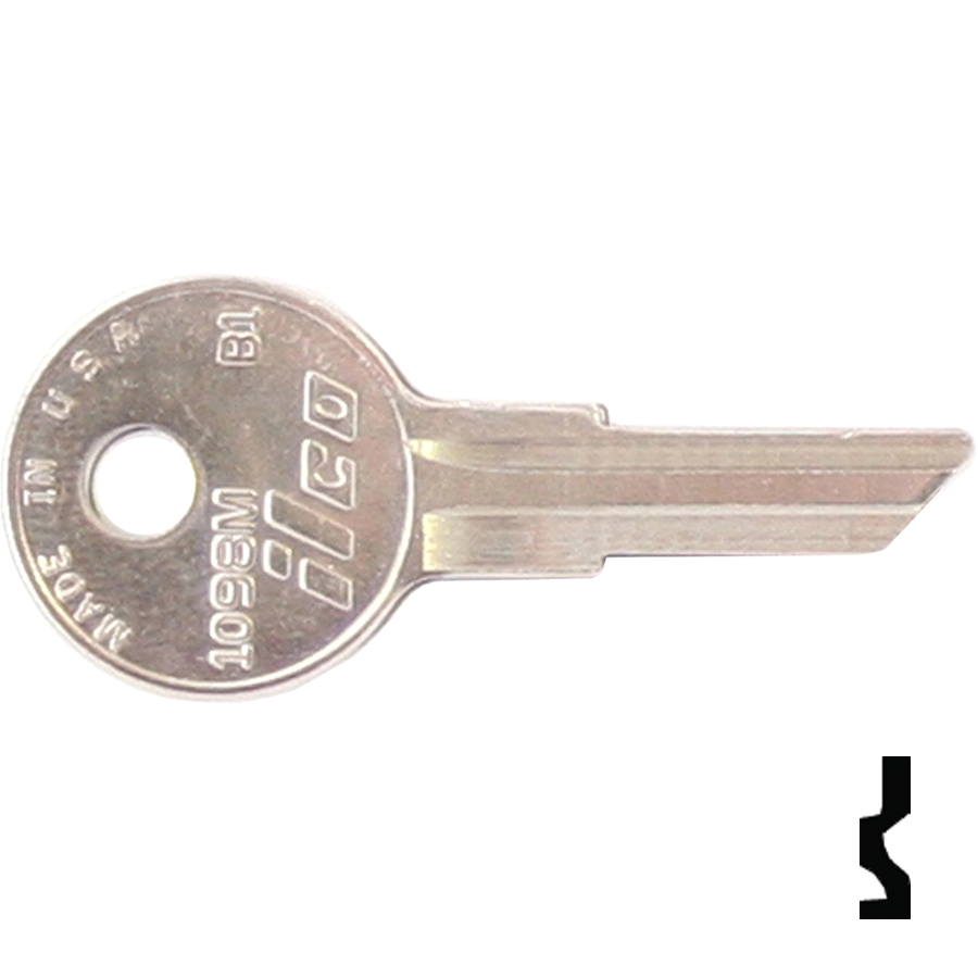 Dormakaba 1098M Key Blank | thebuilderssupply.com