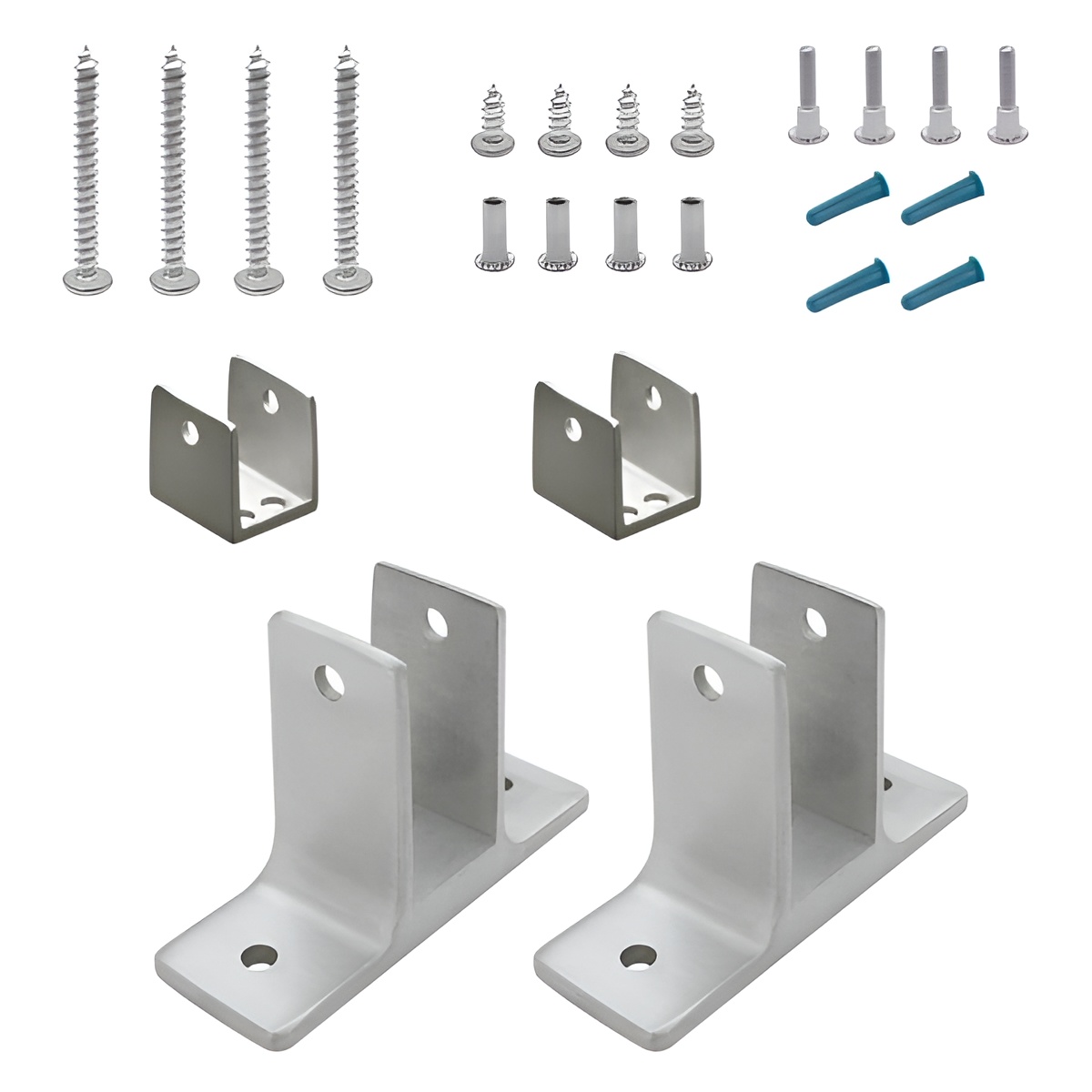 Jacknob 615033 1" Two Ear Panel Pack 6LP - Stainless ...