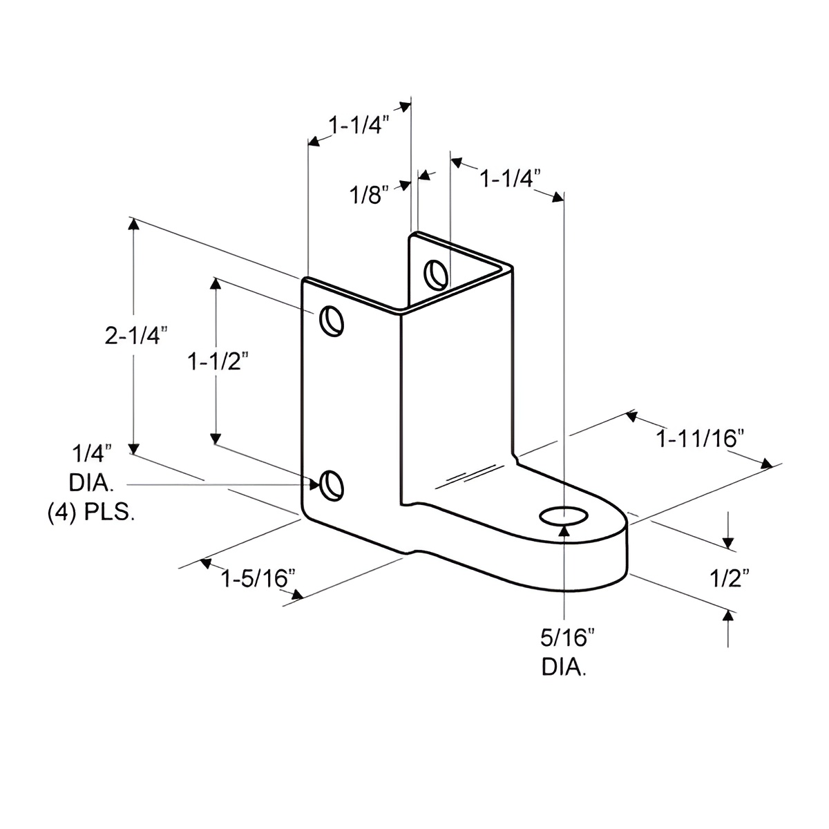 Jacknob 3160 Bottom Hinge Bracket G-3, Drilling 1300-0 Instructions ...