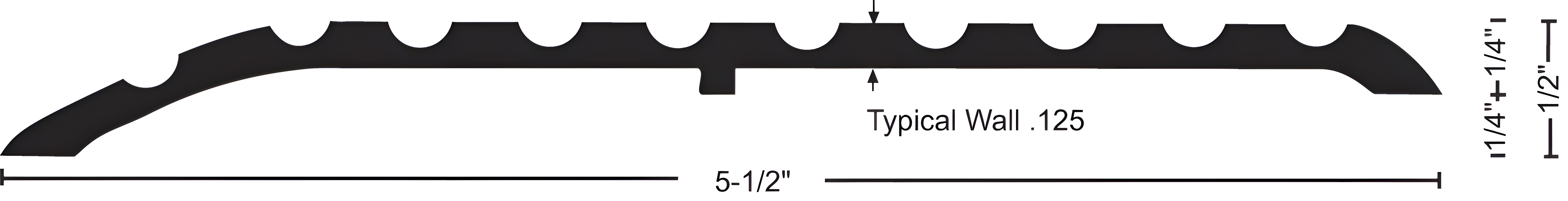 NGP 653 84" Mill Aluminum Offset Threshold, 1/2" x 5-1/2 ...