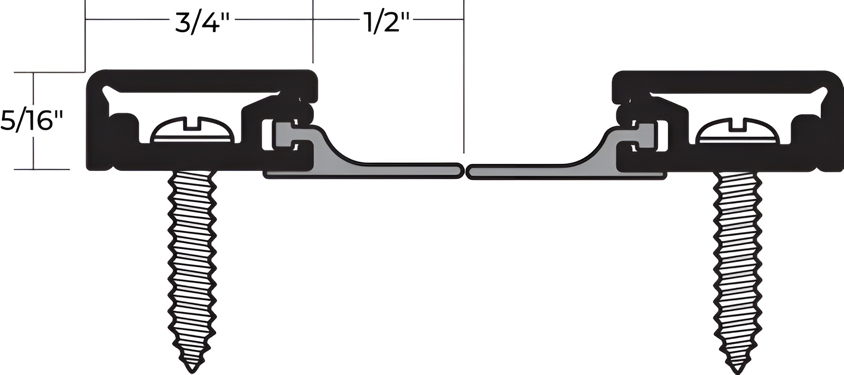 NGP 672NA (SET) 96" Concealed Fastener NGP-TPV Perimeter Astragal ...