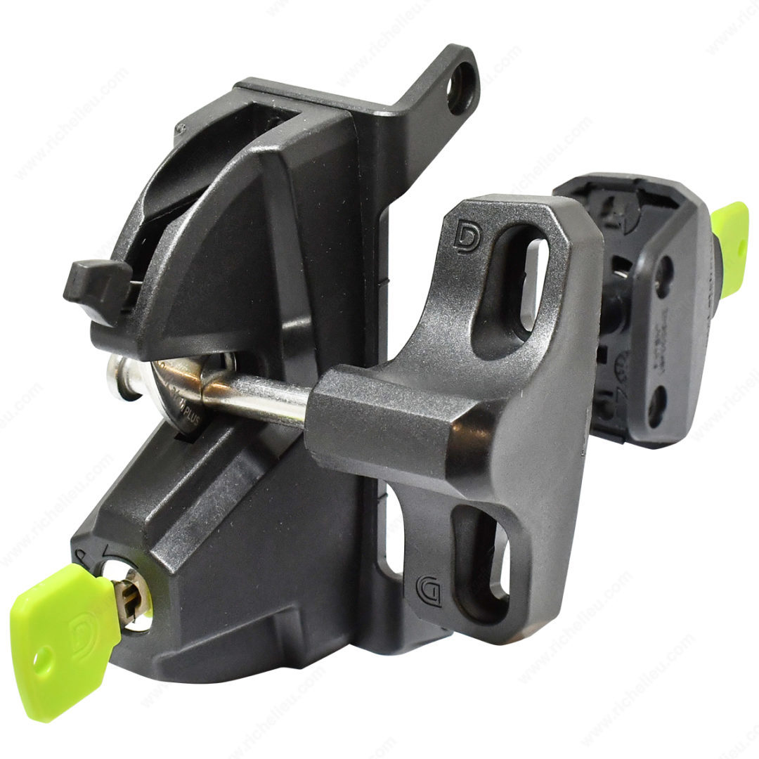 Richelieu LL3PWDRC Heavy Duty Key-Lockable Gate Latch - Double-Sided ...