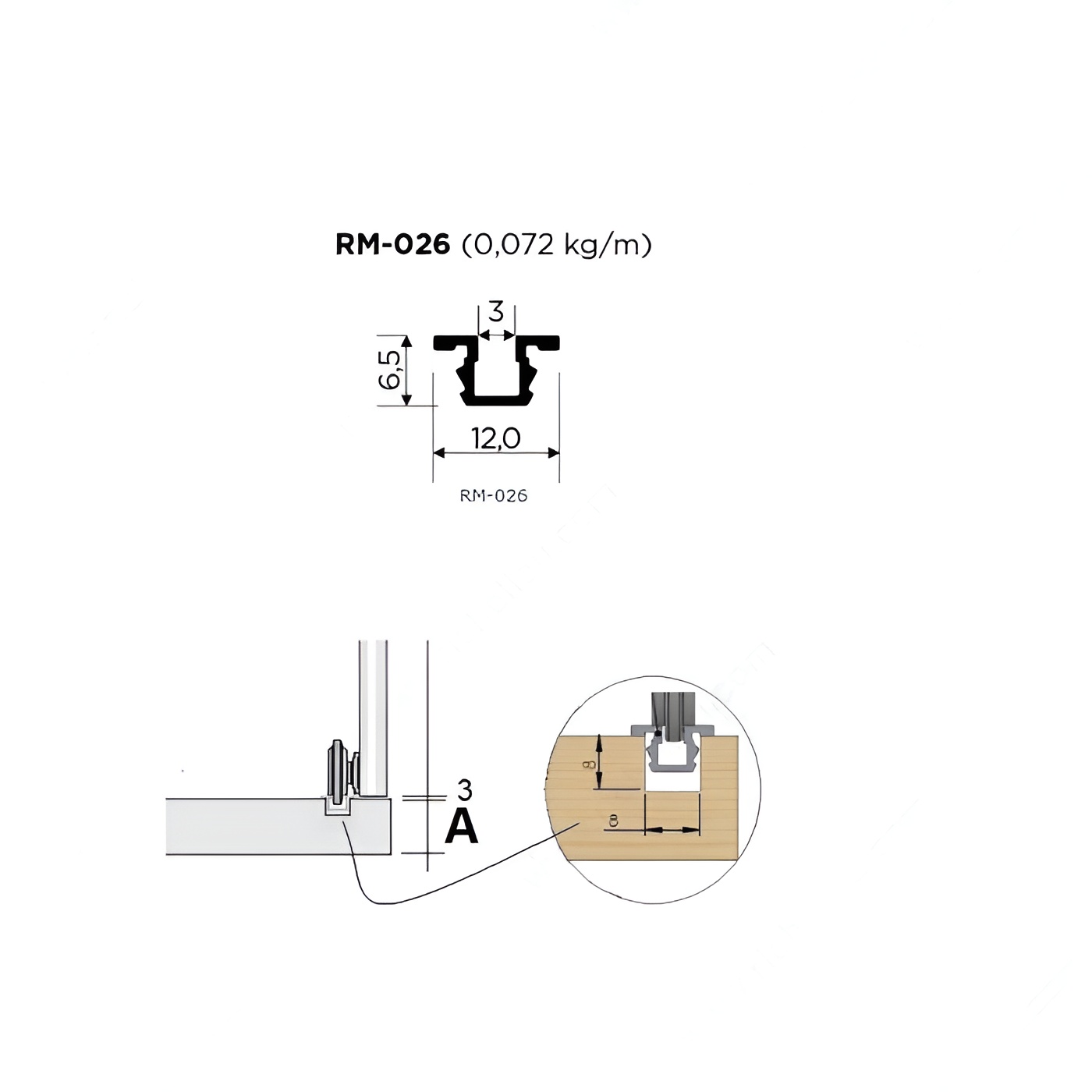 Richelieu 189RM026A310 RM 026 Recessed Track Installation Instructions ...