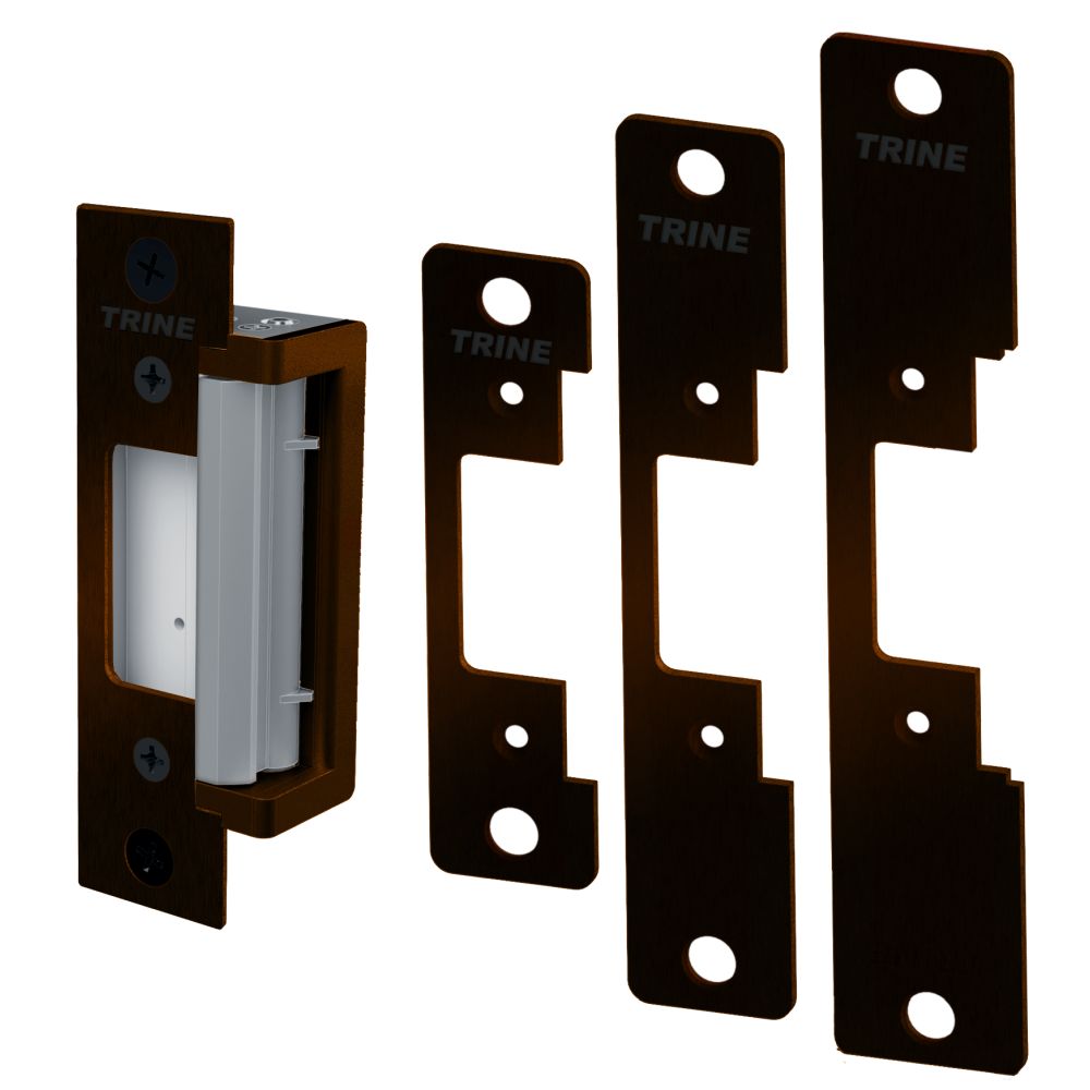 Trine 4300DKBZ Electric Strike for Cylindrical Locks Deadlatches, Dark ...