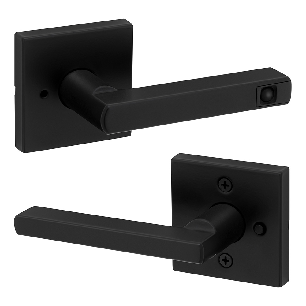 Kwikset 730HFLSQTLED-514 Halifax LED Light Lever with Square Rose ...