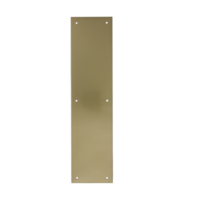 Ives 82004315 3.5" x 15" Satin Brass Push Plate | thebuilderssupply.com