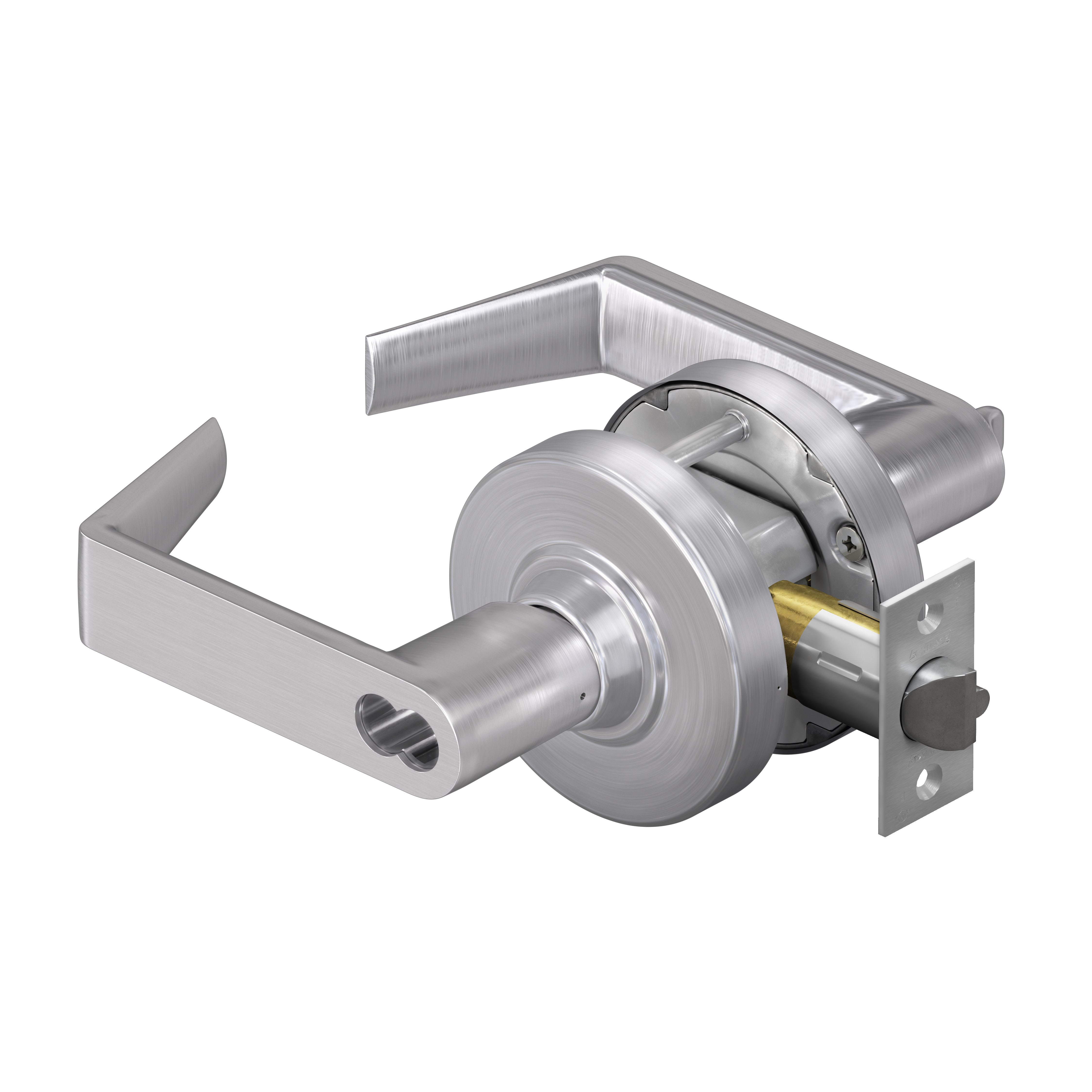 Schlage ALX53B RHO 626 ALX Series Grade 2 Rhodes Lever Lock, Small ...