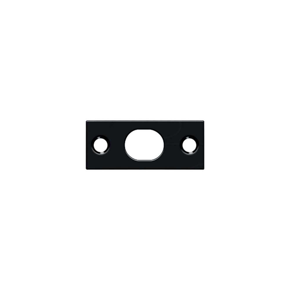 Deltana SP12EFB19 Black Finish Extension Flush Bolt Strike Plate ...